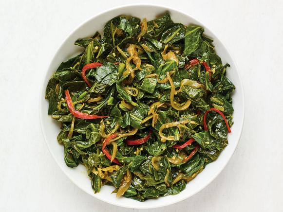 Spicy Stewed Collards Recipe | Food Network Kitchen | Food Network
