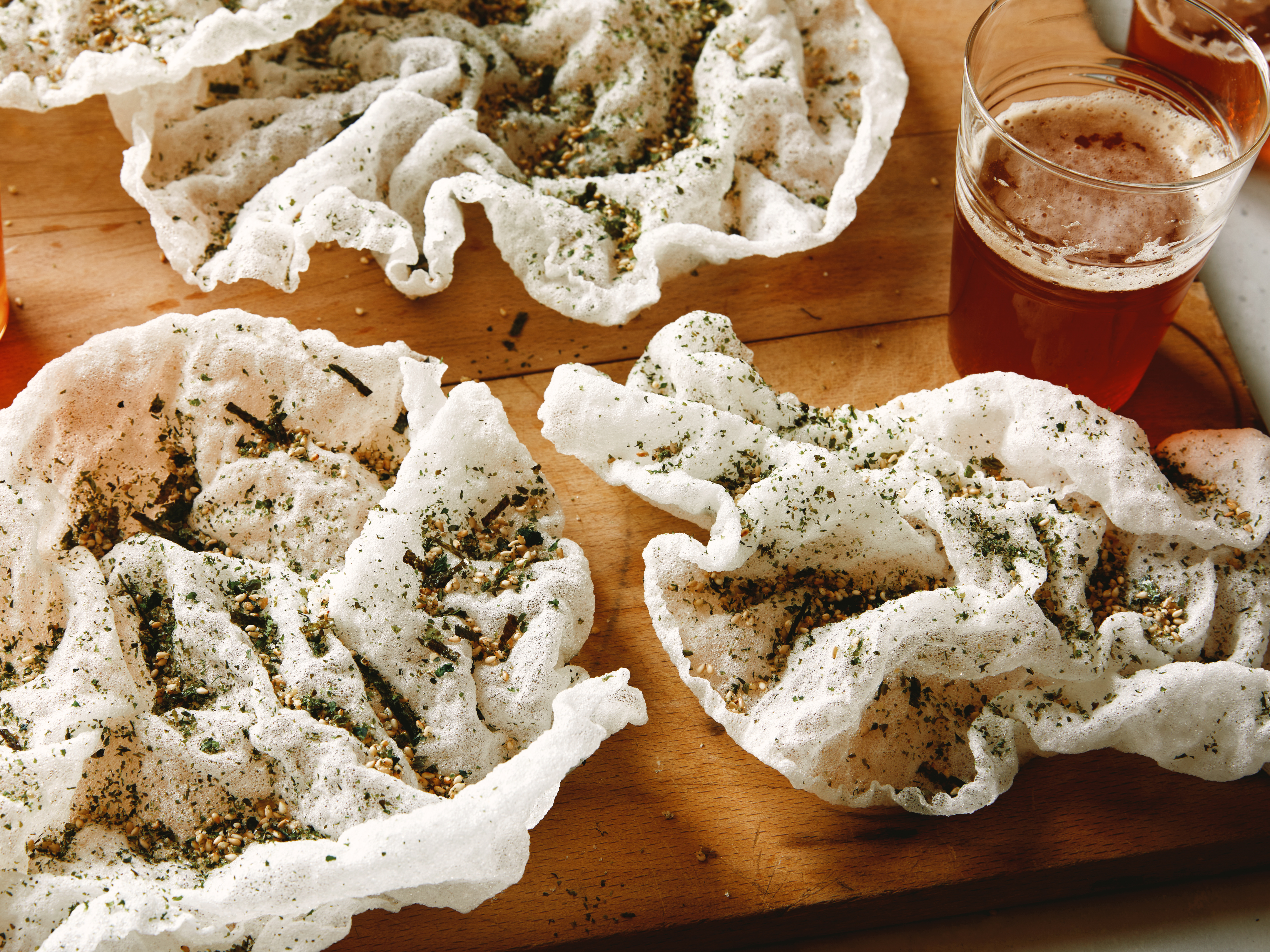 Fried Rice Paper with Furikake Recipe - Chef's Resource Recipes