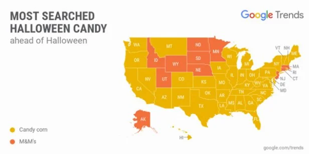 Google Shares Halloween Food Data: What Are States Cooking and Drinking ...