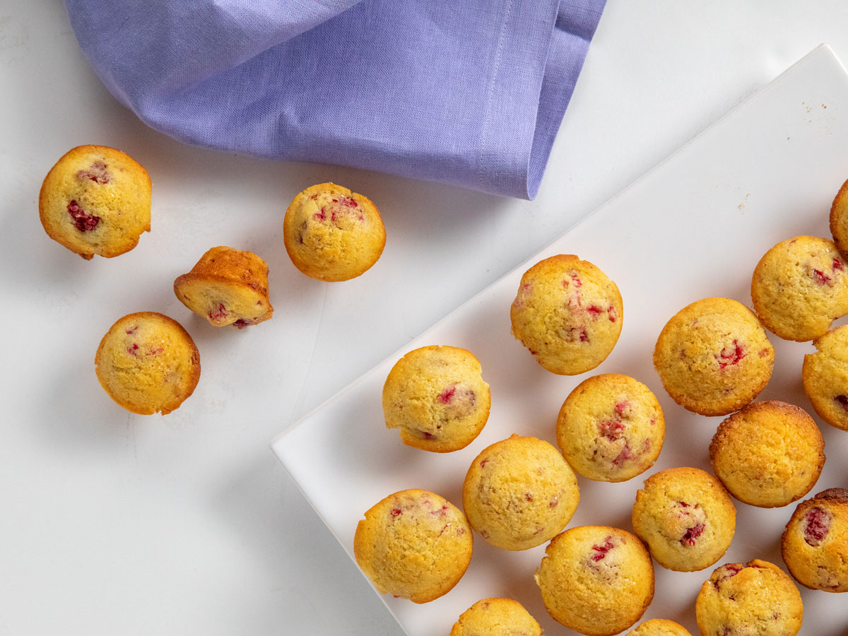 Fresh Raspberry Mini Corn Muffins Recipe - Chef's Resource Recipes