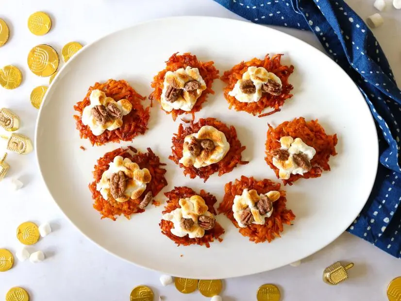 Sweet Potato Casserole Latkes Recipe | Food Network