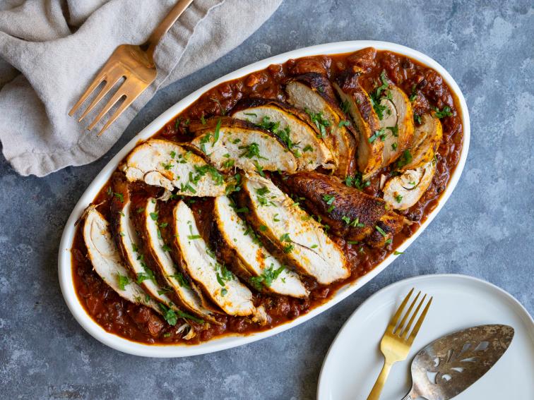 Spiced Turkey Breast with Persian Golden Prunes Recipe | Food Network ...