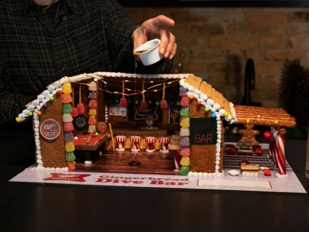 Where to Buy Miller High Life's Gingerbread Dive Bar | Food Network