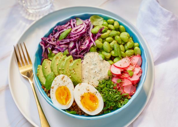 Herby Tahini Grain Bowl Recipe | Food Network