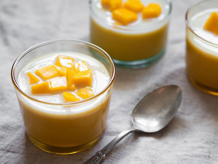 Mango Pudding Cups Recipe | Food Network