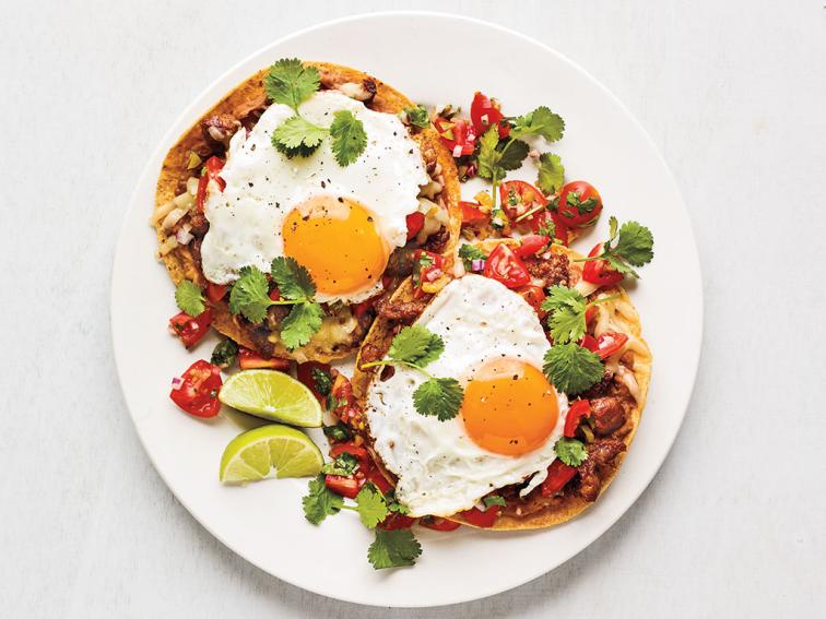 Chorizo and Egg Tostadas Recipe | Food Network Kitchen | Food Network