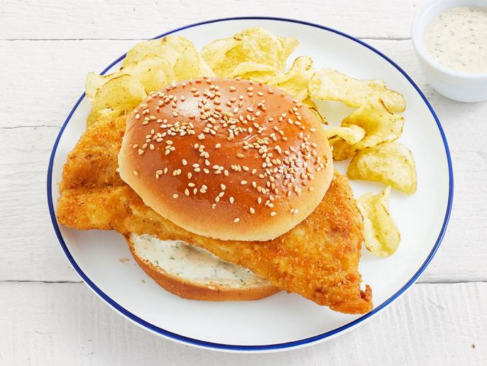 Fish Burgers Recipe | Food Network Kitchen | Food Network