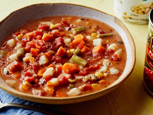 3-Can Tomato Vegetable Soup Recipe | Food Network Kitchen | Food Network