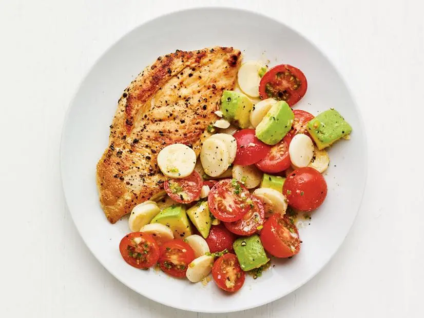 Chicken Paillard with Hearts of Palm Salad Recipe | Food Network ...