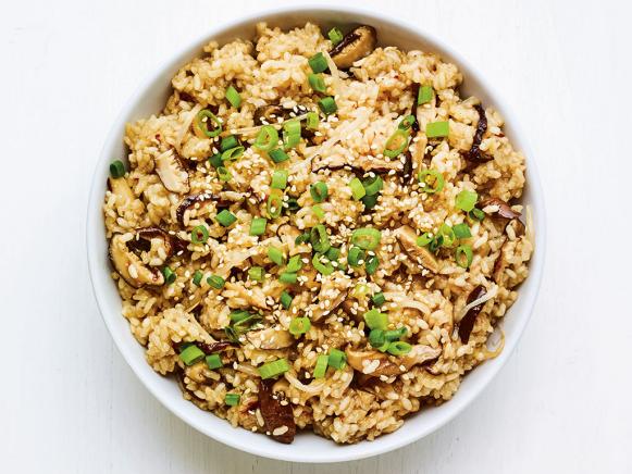 Rice with Shiitake Mushrooms and Sprouts Recipe | Food Network Kitchen ...