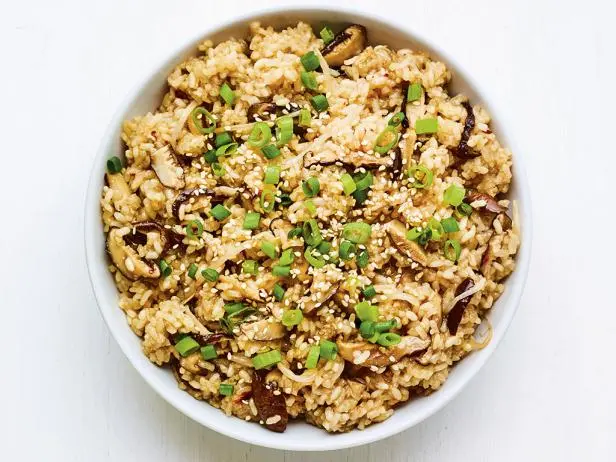 Rice with Shiitake Mushrooms and Sprouts Recipe | Food Network Kitchen ...