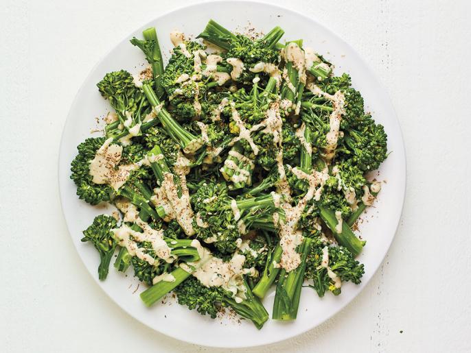 Broccoli Rabe with Tahini Sauce Recipe | Food Network Kitchen | Food ...