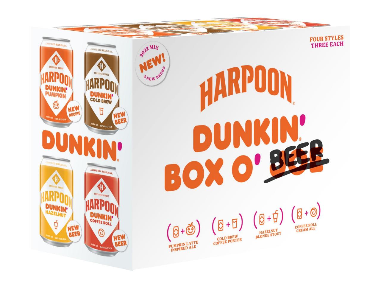 Harpoon and Dunkin’ Are Bringing Back Their Pumpkin Spice Latte Beer ...