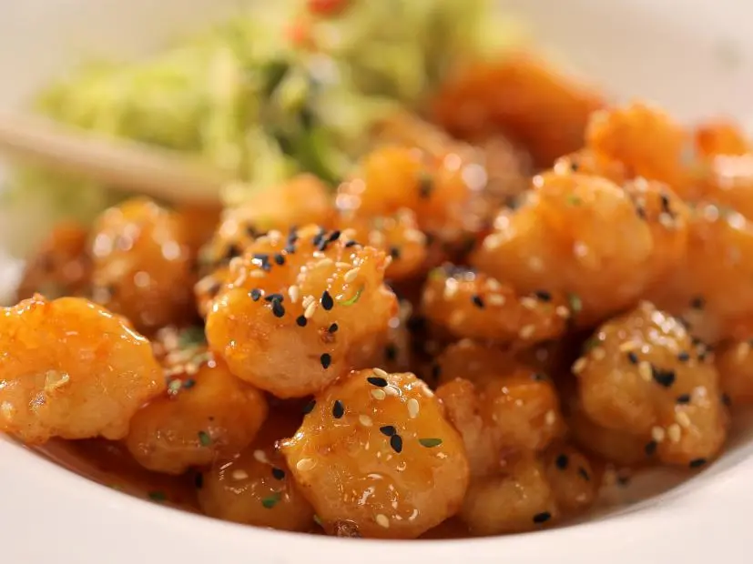 Buzz Buzz Shrimp with Fresh Pineapple Slaw Recipe | Food Network