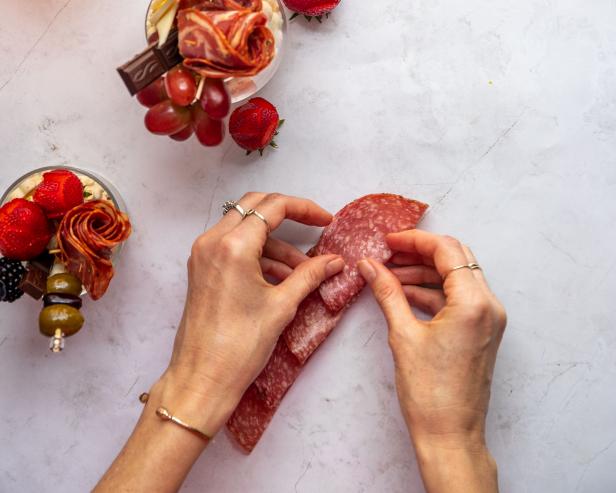 How to Make a Salami Rose | Cooking School | Food Network