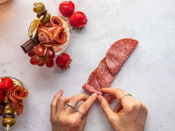 How to Make a Salami Rose | Cooking School | Food Network