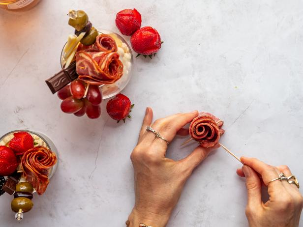 How to Make a Salami Rose | Cooking School | Food Network