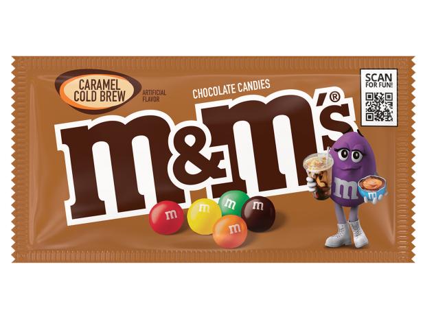 Find M&M’s New Character, Purple, on New Caramel Cold Brew Packs | FN ...