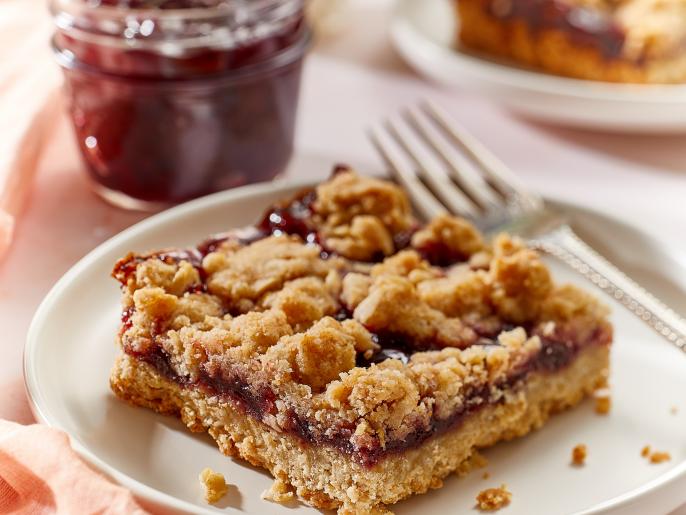 Coconut Cherry Crumble Bars Recipe | Food Network
