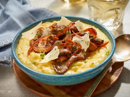 Creamy Polenta with Balsamic Mushrooms and Onions Recipe | Food Network