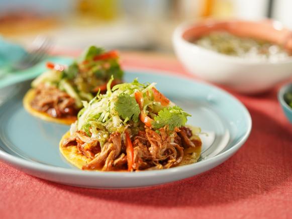 Slow Cooker Al Pastor Style Tacos Recipe | Jeff Mauro | Food Network