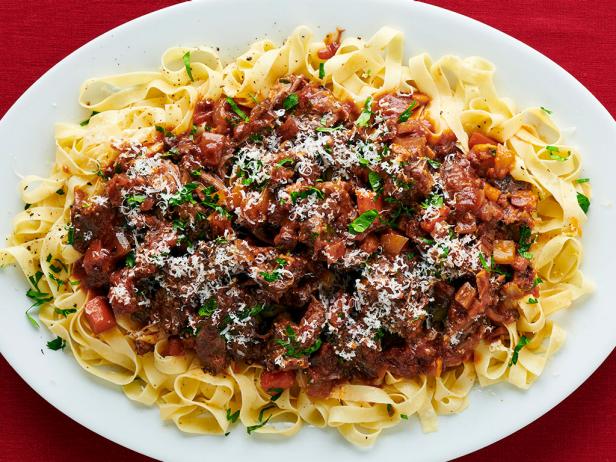 Tagliatelle with Wine- Braised Short Ribs Recipe | Food Network Kitchen ...