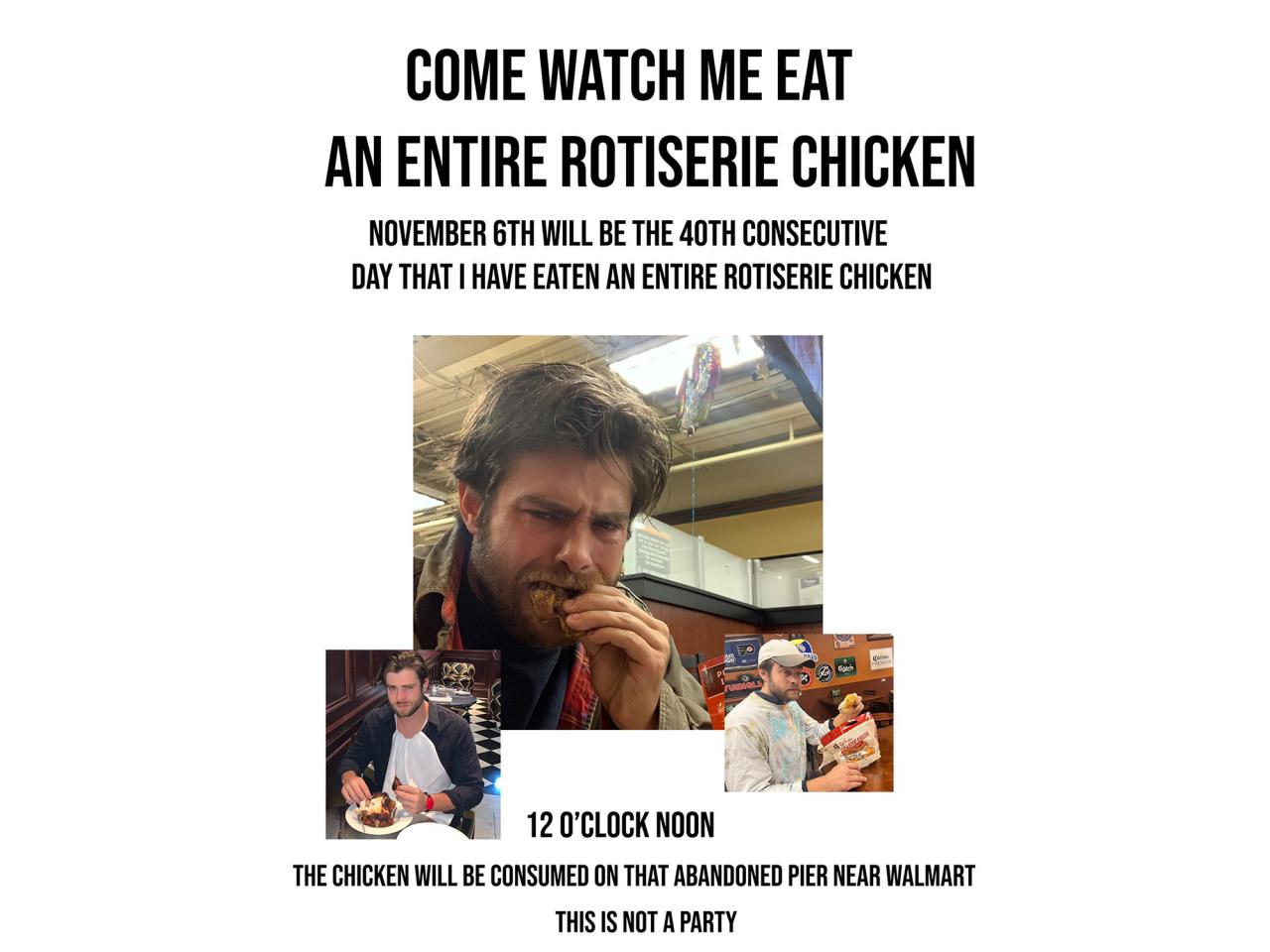Philadelphia Man Eats a Whole Rotisserie Chicken Every Day for 40 Days ...