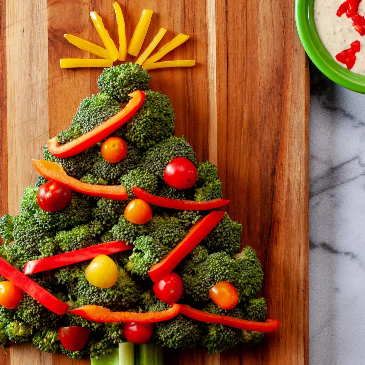 Edible Veggie Christmas Tree Christmas Vegetable Tree