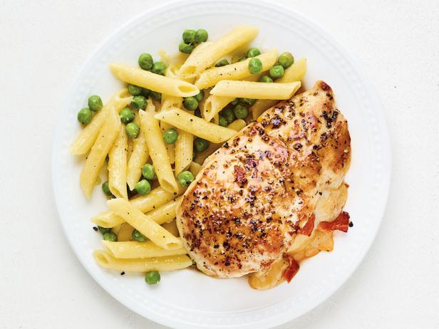Pepperoni-and-Cheese Stuffed Chicken with Penne Recipe | Food Network ...