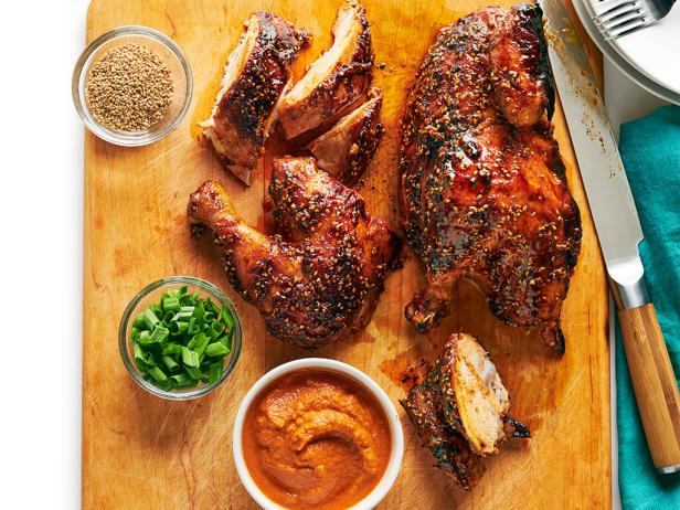 Sesame Roast Chicken Recipe | Food Network Kitchen | Food Network