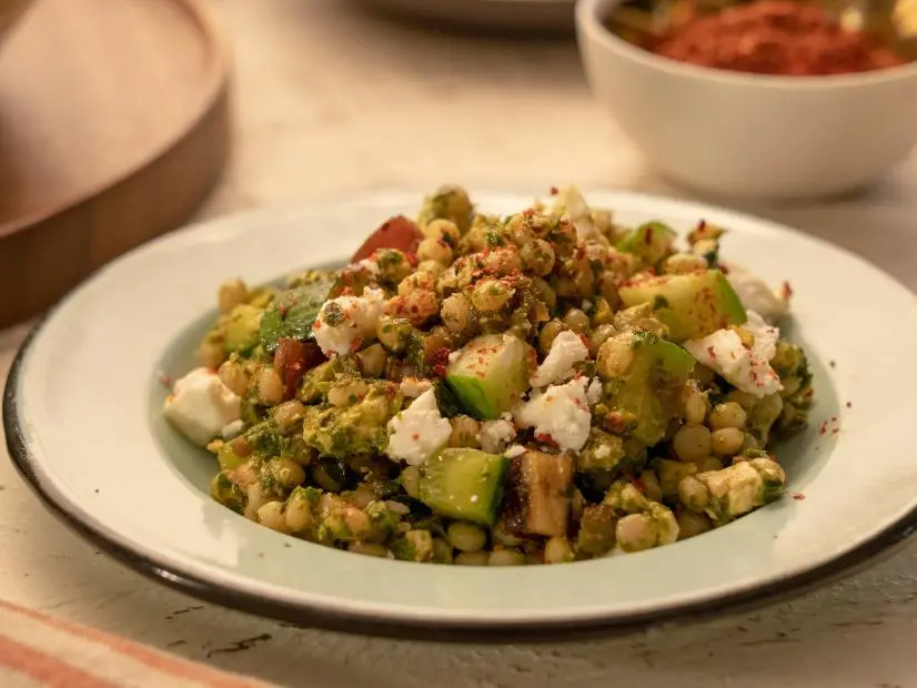 Couscous Salad with Pistachios and Dates Recipe | Molly Yeh | Food Network