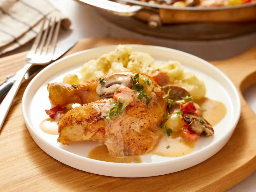 Rotisserie Chicken Coq Au Vin Recipe - Chef's Resource Recipes