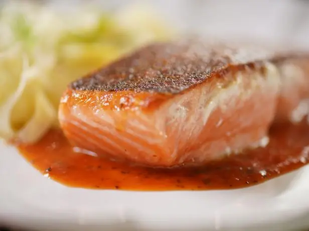 Pan Roasted Salmon with Blood Orange Sauce Recipe | Geoffrey Zakarian ...