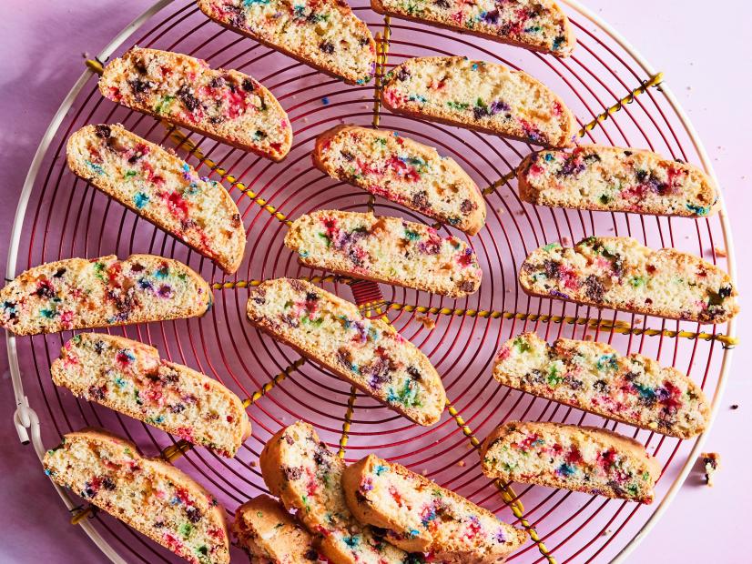 Rainbow Sprinkle Chocolate Chip Mandel Bread Recipe | Food Network
