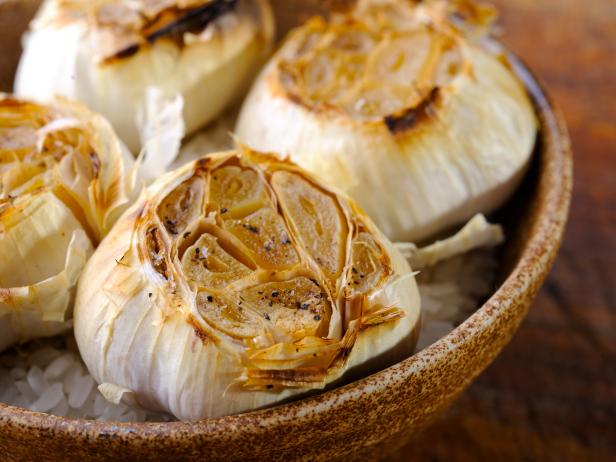 How to Roast Garlic | Food Network | Cooking School | Food Network