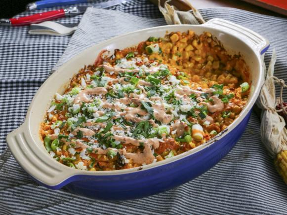 Mexican Street Corn Casserole Recipe | Jet Tila | Food Network