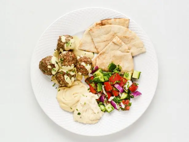 Lamb Bulgur Meatball Platter Recipe Food Network Kitchen Food Network