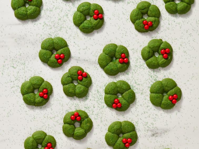 Matcha Spritz Wreaths Recipe | Food Network Kitchen | Food Network