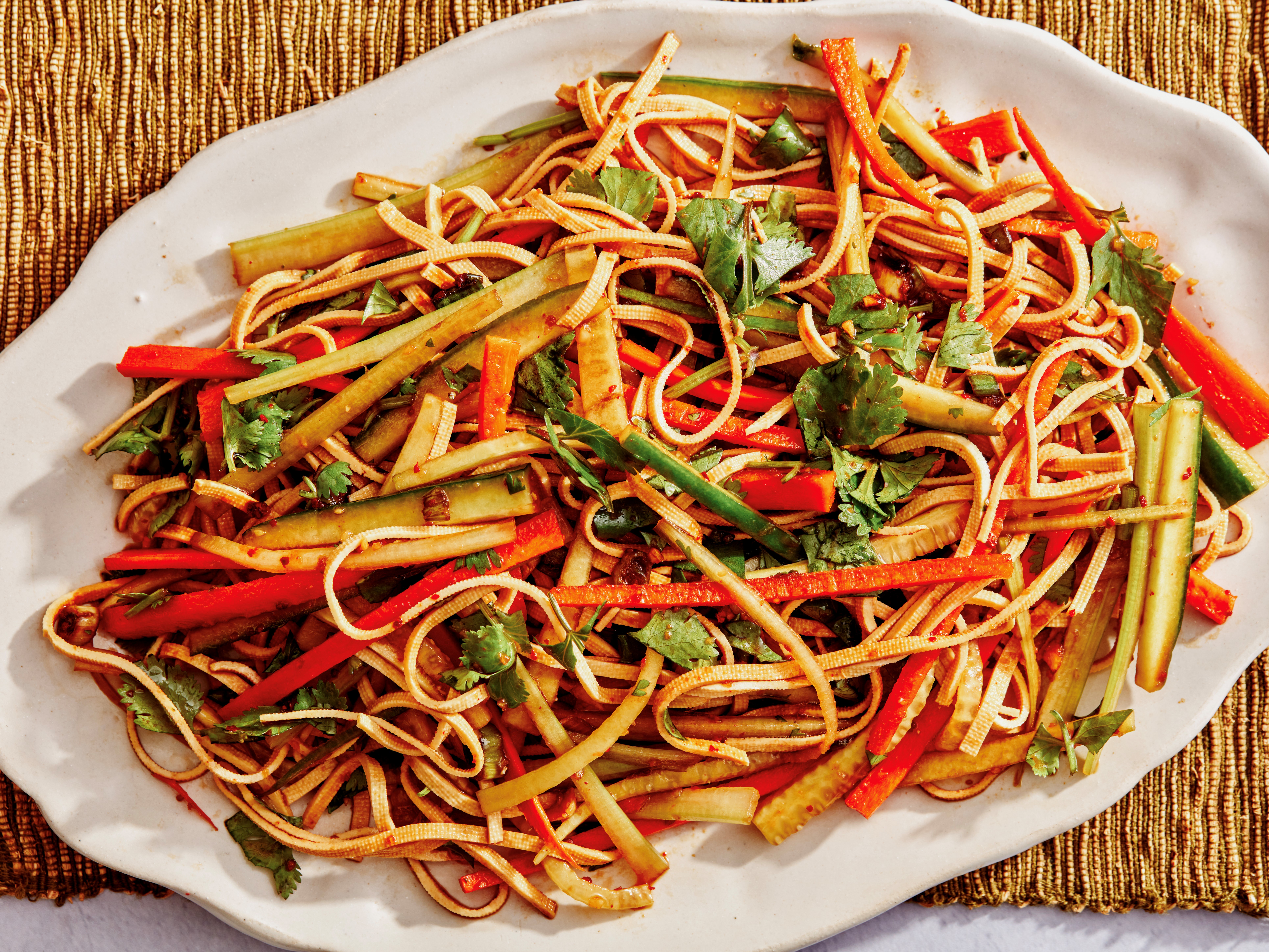 Pressed Sliced Tofu Salad Recipe - Chef's Resource Recipes
