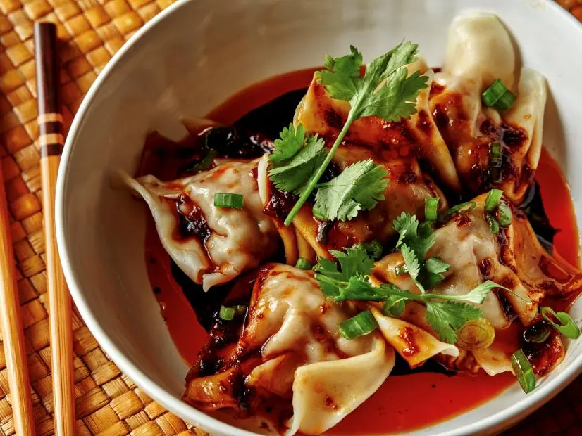 Wontons in Chili Oil Recipe | Food Network Kitchen | Food Network