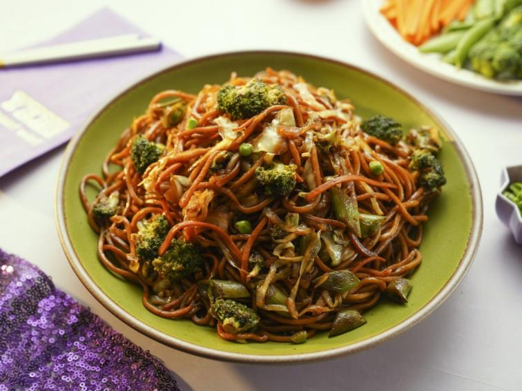 Veggie Pan-Fried Noodles Recipe | Molly Yeh | Food Network