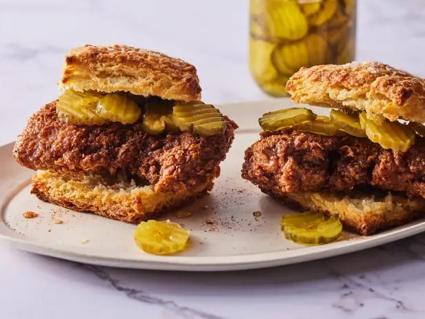 Fried Chicken and Biscuit Sandwich Recipe | Food Network
