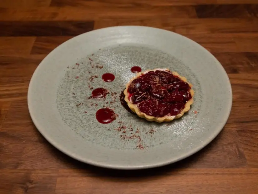 Cherry Tart with Cannoli Filling Recipe | Anne Burrell | Food Network