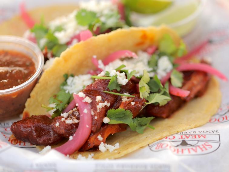Mole Chicken Tacos Recipe | Food Network