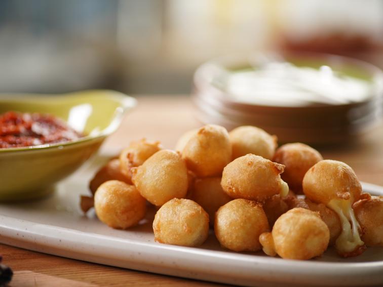 Beer Battered Italian Mozza Balls Recipe | Jeff Mauro | Food Network