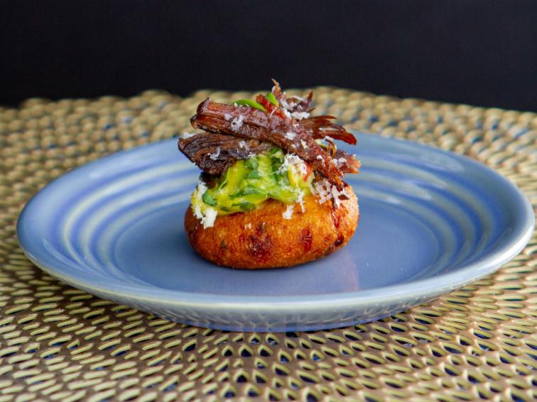 Wagyu Short Rib "Asado Negro Style" with Arepitas Recipe | Food Network