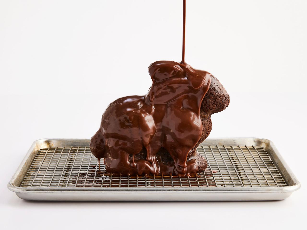 How to Make a Giant Chocolate Bunny Cake for Easter | Easter Recipes ...