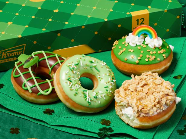 Krispy Kreme’s Original Glazed Doughnuts Go Bright Green for St ...
