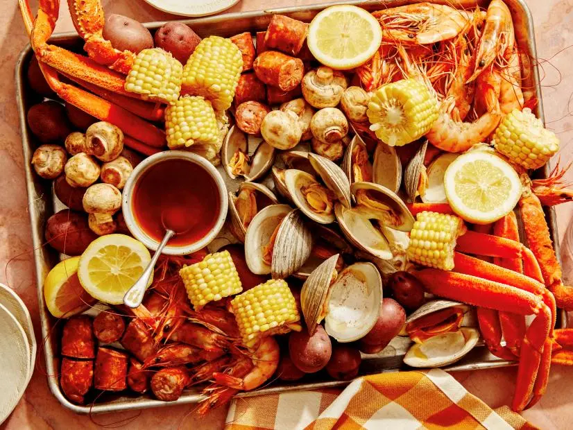 Viet-Cajun Seafood Boil with Lemongrass-Garlic Butter Recipe | Food ...