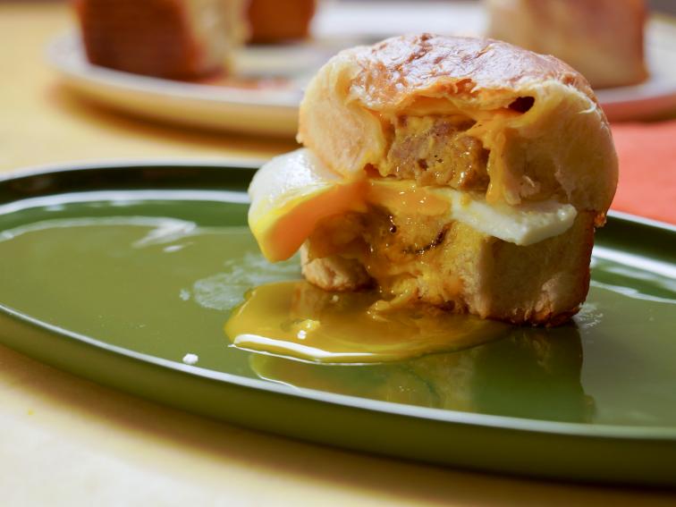 Breakfast Sausage-Stuffed Biscuits with Eggs Recipe | Molly Yeh | Food ...